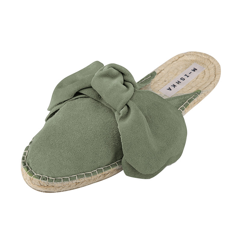 Olive Slippers | M-ishka